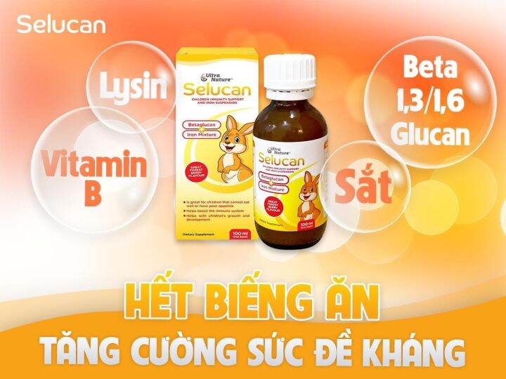 Vitamin Selucan với công thức chuyên biệt chứa vitamin, chất dinh dưỡng ...
