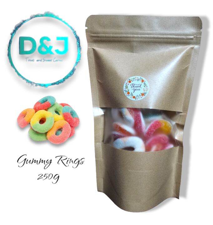 D&J Yummy Gummy Rings 250g | Gummy Candies | Lazada PH