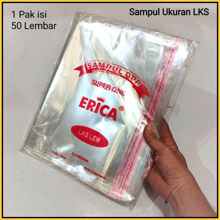 1 Pak Sampul Buku Plastik Isi 50 Lembar Ukuran Lks Lazada Indonesia