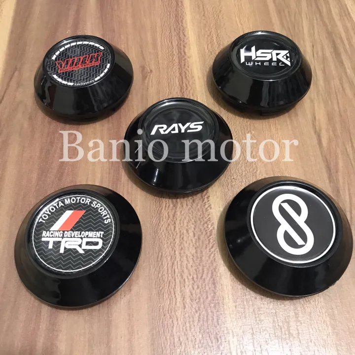 dop velg racing tutup velg racing ENKEI RAYS VOLK HSR TRD kerucut hitam ...