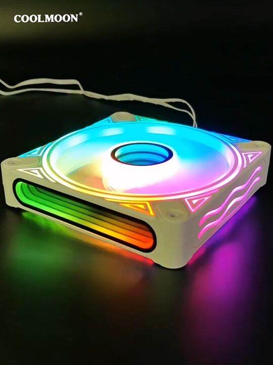 Quạt Tản Nhiệt, Fan Case Led ARGB Coolmoon DM1 - Màu Đen / Trắng ...