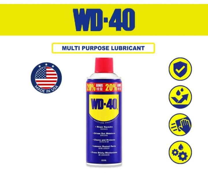 WD-40 Multipurpose Spray Anti Rust Lubricant Spray 277ml | Lazada