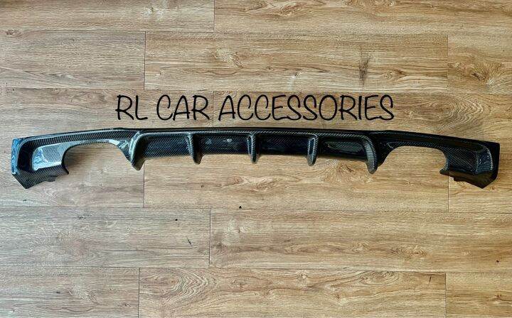 BMW F30 3 setirs M sport performance carbon fiber rear bumper diffuser ...