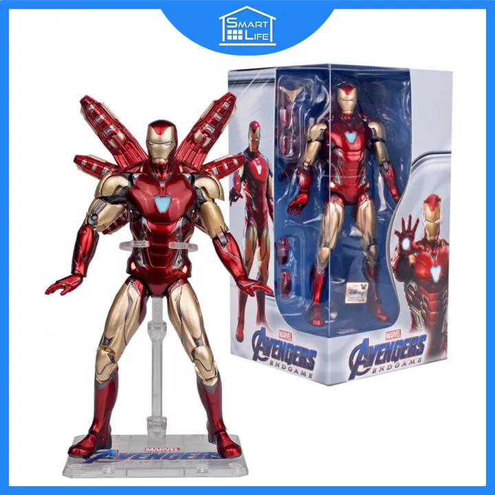 Ironman Mark 85 Action Figures / Original ZD End Game Ironman MK85 Nano Suit Action Figures ...