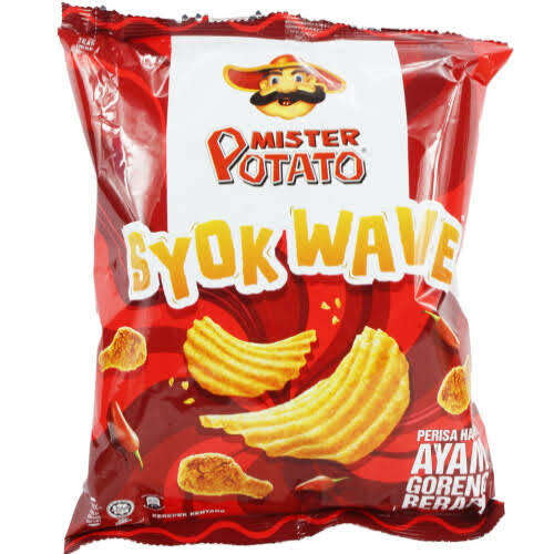 Mister Potato Syok Wave 65 กรัม ห่อใหญ่ นำเข้าจากอินโดนีเซีย | Lazada.co.th
