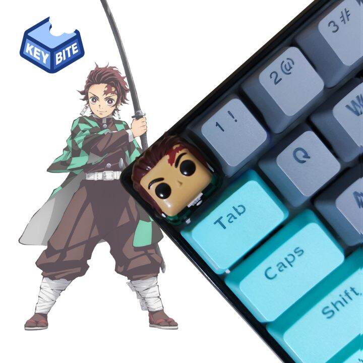 Tanjiro - Demon Slayer Artisan Keycaps for Mechanical Keyboard - Cherry ...