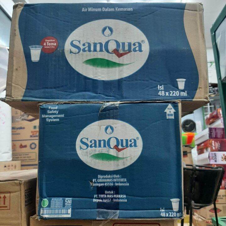 Sanqua Air Mineral Gelas 48pc 200ml | Lazada Indonesia