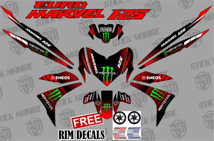 Euro 125 full body decals | Lazada PH