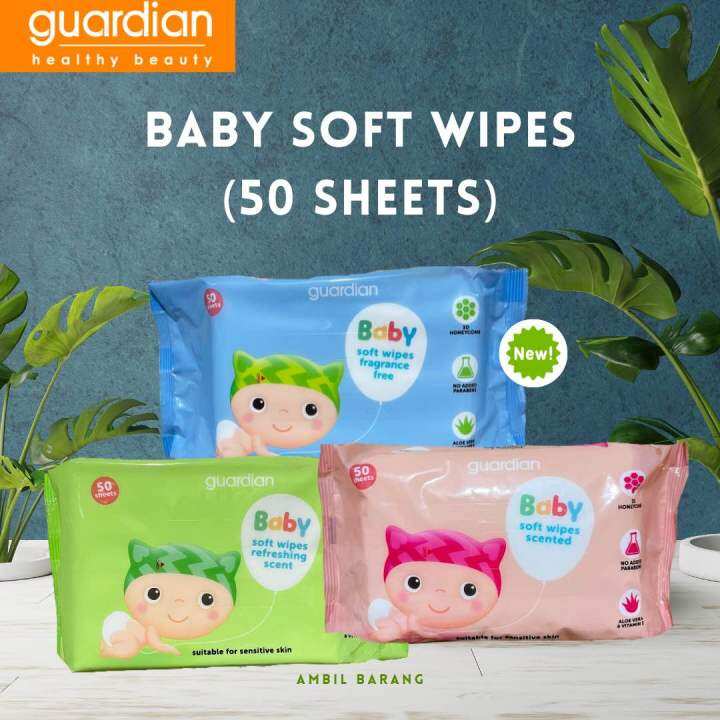 Guardian Baby Soft Wipes - 50 Sheets | Lazada Indonesia