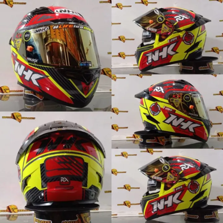 Helm NHK RX 9 Racer Yellow Paket Ganteng Original | Lazada Indonesia