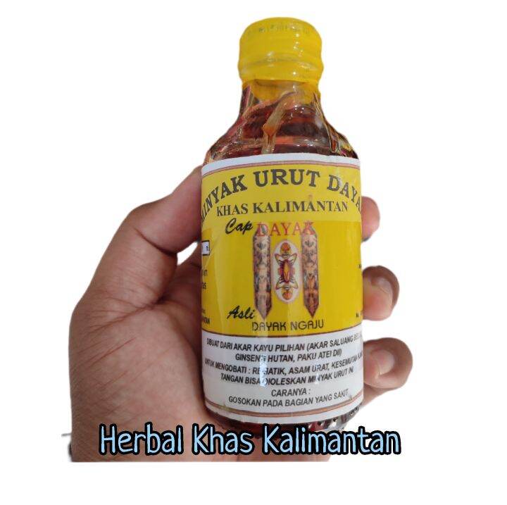 INYAK GOSOK / MINYAK PIJAT DAYAK NGAJU CAP TAMENG DAYAK ORIGINAL OBAT ...