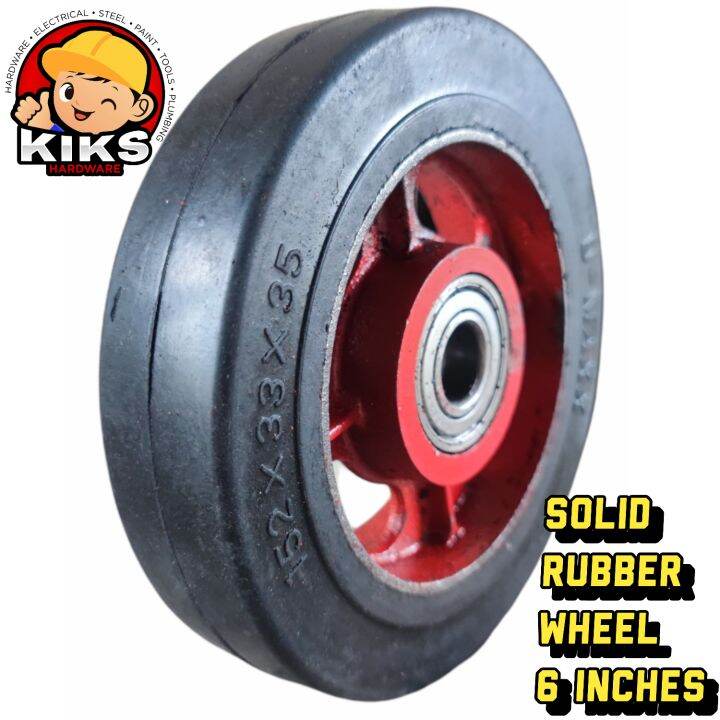 Rubber Wheel 6 inches with bearing | Lazada PH