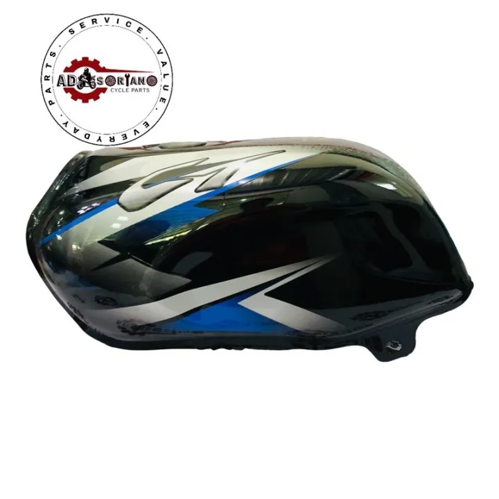 CT125 TANK EBONY BLACK WITH BLACK BLUE DECAL 52DY0013 | Lazada PH