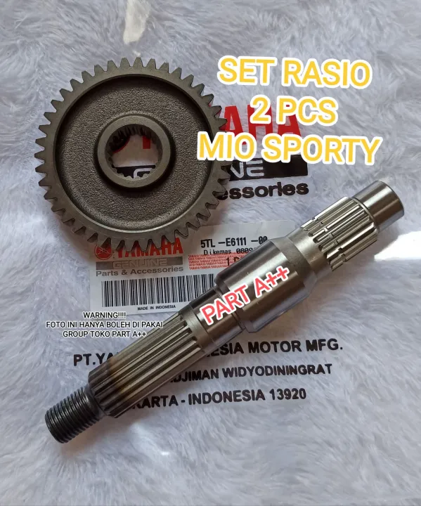 SET GIGI RASIO GEAR BESAR AS RODA BELAKANG YAMAHA MIO SPORTY MIO SMILE ...