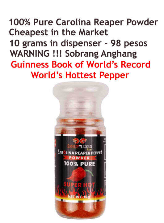 1pc Carolina Reaper Pepper Powder 10 grams,Worlds Hottest Chilly, Super ...