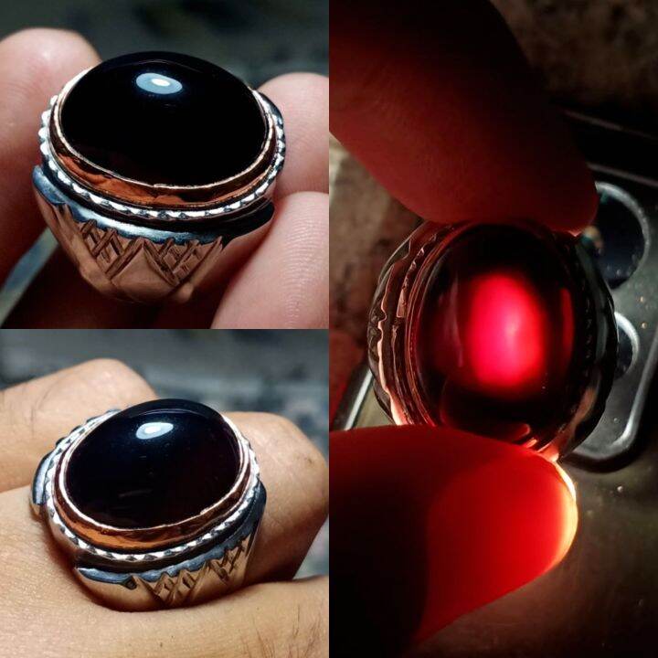 Natural batu akik kecubung api (yaman wulung) | Lazada Indonesia