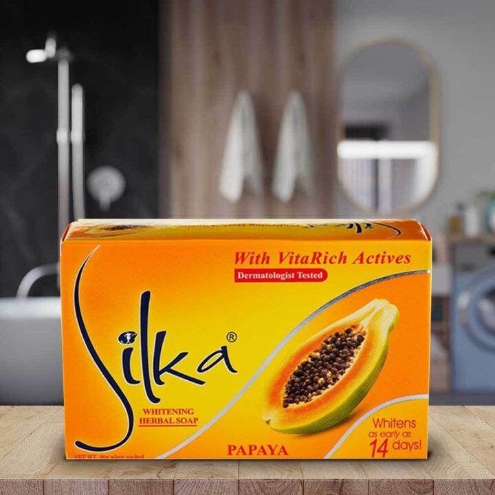 Silka Papaya Whitening Soap 90g | Lazada PH