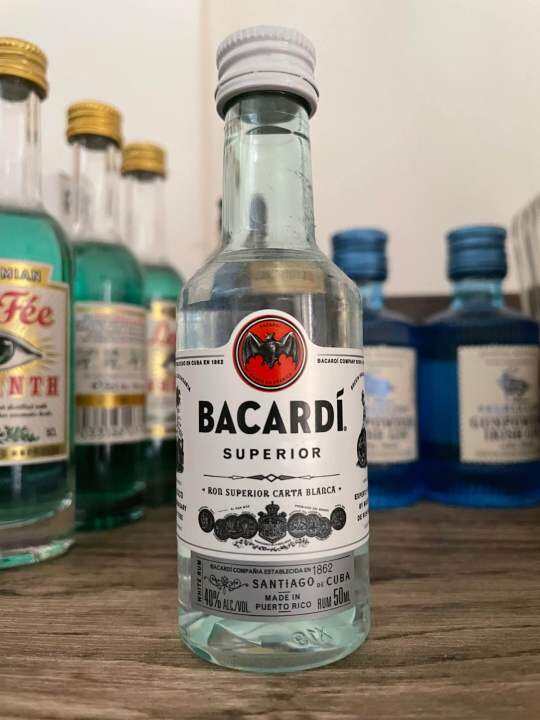 Bacardi White Mini 50ml / plastic bottle | Lazada PH