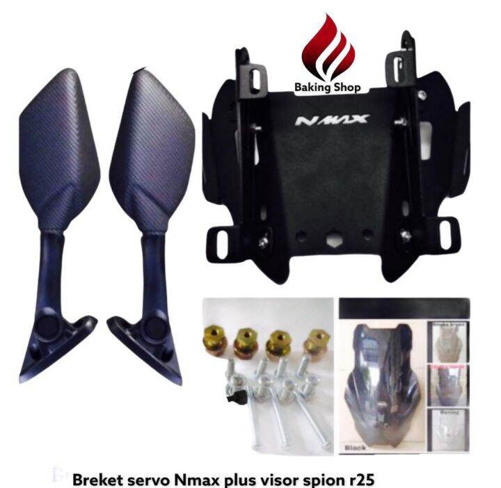 breket servo nmax/breket servo nmax plus visor | Lazada Indonesia