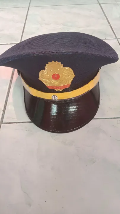 Security Guard Percing Cap Officer sizes,5,6,7,8 | Lazada PH