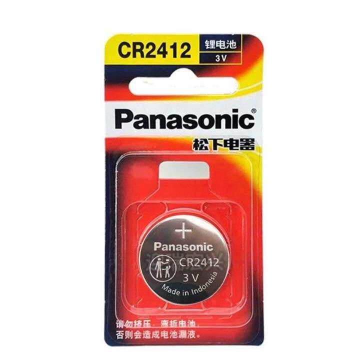 (แพคเกจสีแดง) ถ่าน Panasonic CR2412 Lithium 3V จำนวน 1ก้อน ของแท้ แพค ...
