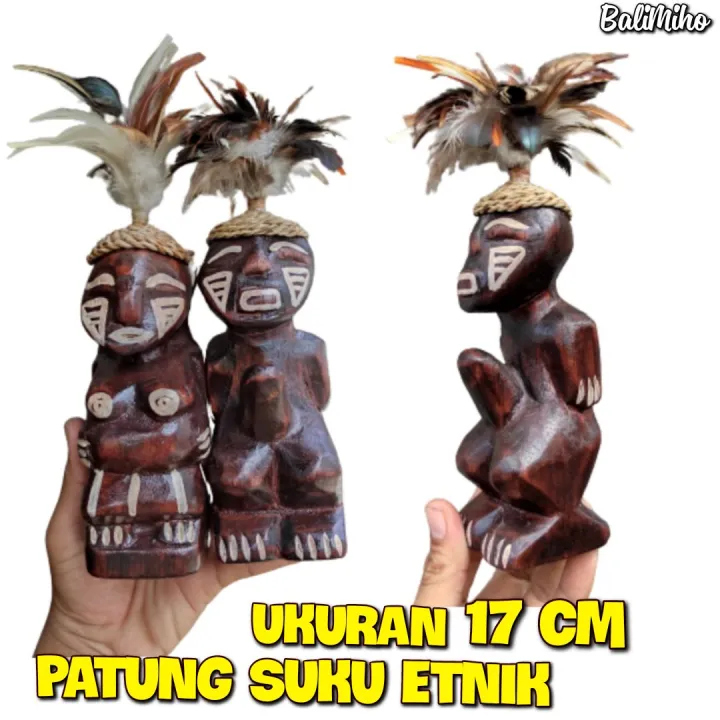 Patung Suku Etnik Mini Ukuran 17 cm Patung Suku Asmat Patung Suku Aborigin Patung Unik Patung ...