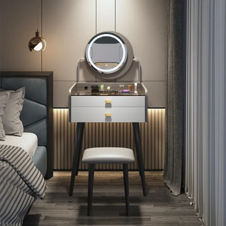 Small Light Luxury Dressing Table Bedroom Modern Simple Small Apartment ...