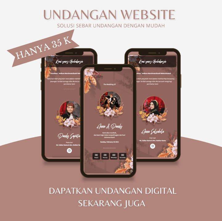 Undangan Pernikahan Web | Undangan Website Foto dan Tanpa Foto Proses ...