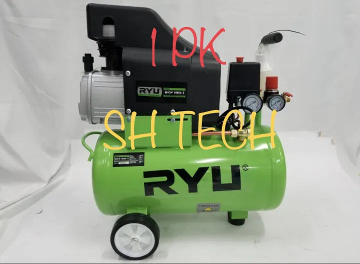 COMPRESSOR RYU 1 PK RCP 100 - 1 RCP100 KOMPRESOR 1 HP 25 LITER | Lazada ...