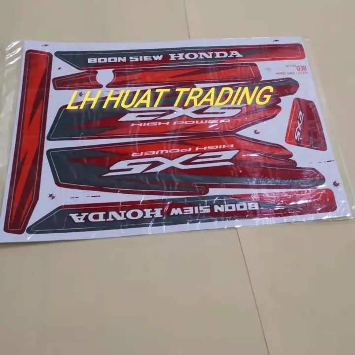 Honda🌟 EX5 High Power ( 3 ) Set Red🌟 Body Sticks | Lazada