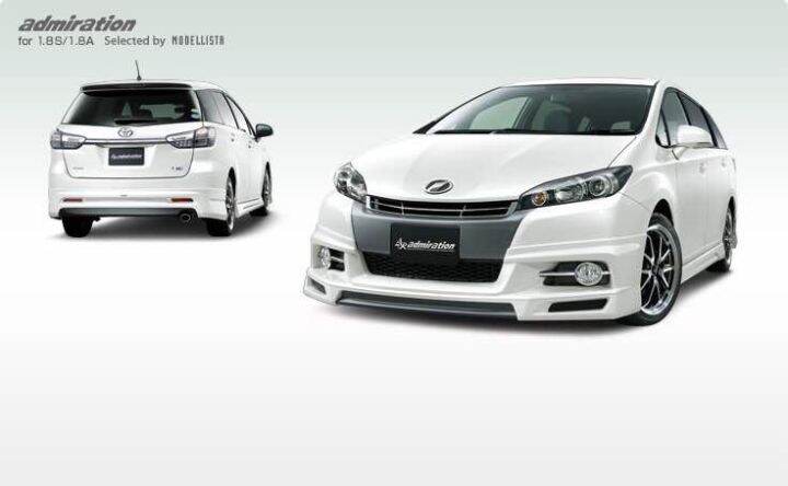 Toyota wish S / A Admiration Bodykit Body kit front rear side lip skirt ...