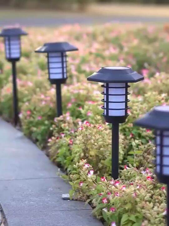 Vimite 66Led lampu solar luar rumah automatik Lawn Lamp Outdoor ...