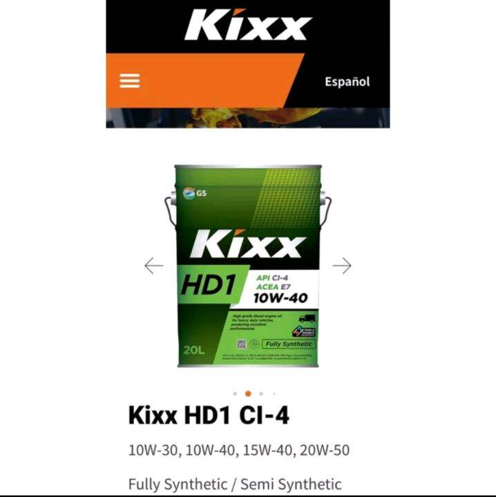 Kixx HD1 10-40 Fully Synthetic | Lazada