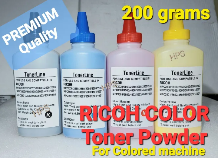 Color Toner Powder Refill 200grams for Compatible and ForUse in Ricoh ...