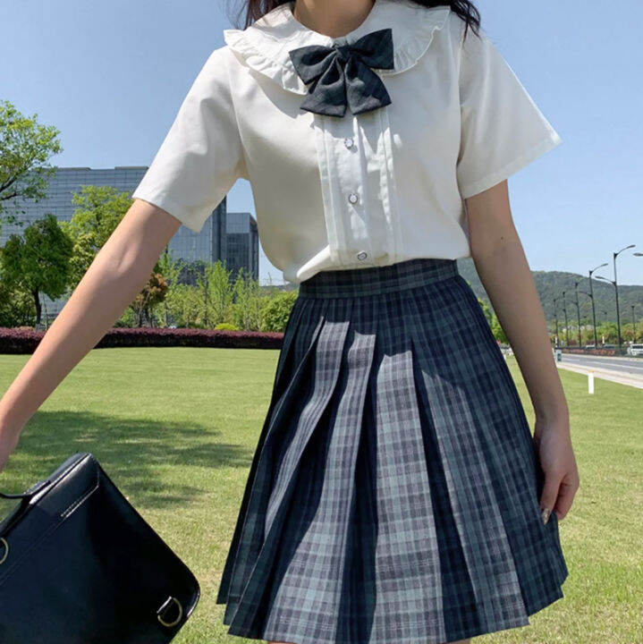 Ji Story JK Positive Character Skirt Seaweed Tongge Tr Uniform Skirt ...