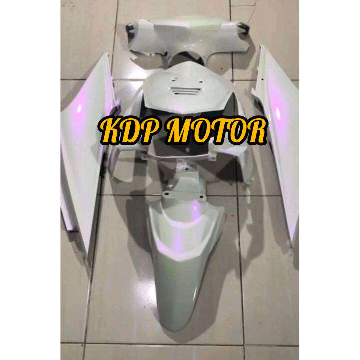full body halus motor Honda beat karbu putih lembayung ungu, cover full ...