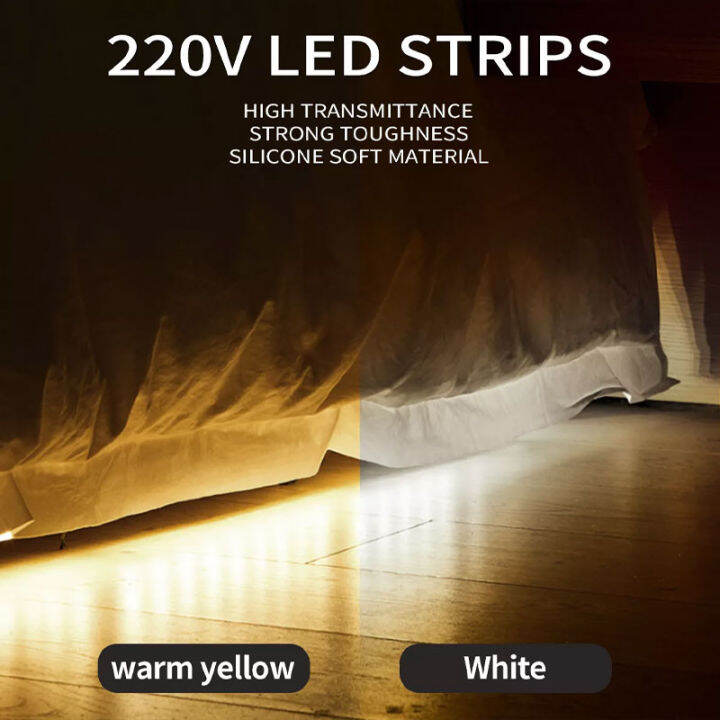 5/10/20M LED Light Strip LED Cuttable Rope Lights Outdoor IP65 ...