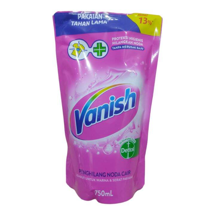 Vanish Cair Pink 750ml Penghilang Noda Pakaian Deterjen Liquid 750 ml ...