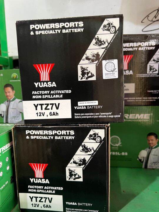 YUASA BATTERY YTZ7V FOR AEROX AND NMAX V1 ORIGINAL | Lazada PH