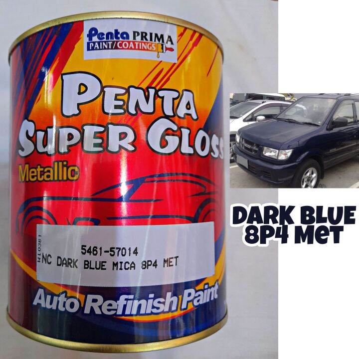 (JAWA-BALI) Cat Duco Penta Super Gloss NC Dark Blue Mica 8P4 Met 1kg ...
