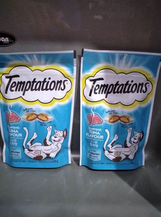 Temptation tuna flavor 85gr snack kucing kering | Lazada Indonesia