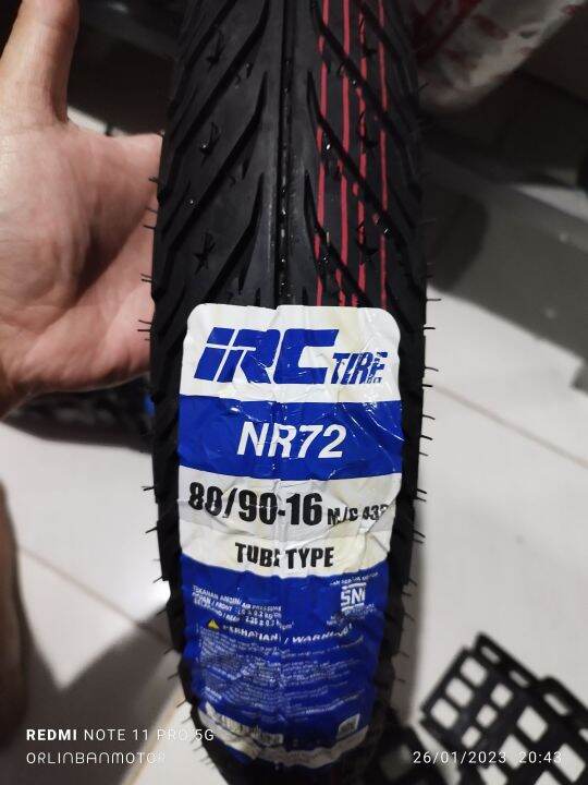 Ban IRC NR72 80/90-16 Tube Type - Ban Belakang Yamaha Nouvo/Ban Belakang Suzuki Hayate/Ban ...