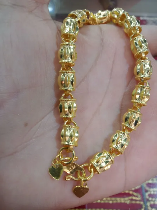 PERAK SEPUH LAPIS EMAS 24K, GELANG MODEL BAMBU | Lazada Indonesia