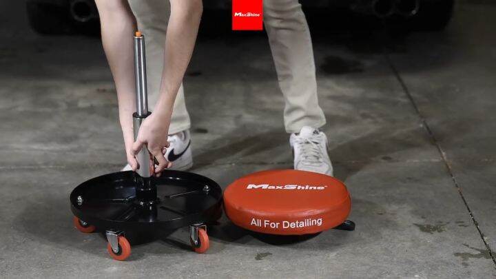 เก้าอีช่าง เก้าอี้ดีเทลลิ่ง Maxshine Deling Stool – With Tool Tray ...