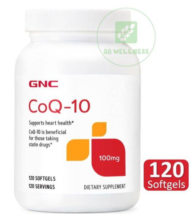 GNC Coq-10 100Mg 60/120 Softgels COQ10 co-enzyme COENZYME Q-10 | Lazada Singapore