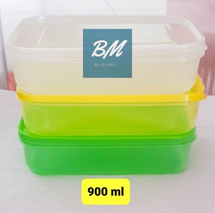Tupperware Plastik TERMURAH 900 ml / Tempat Makan Plastik 900 ml / Food ...