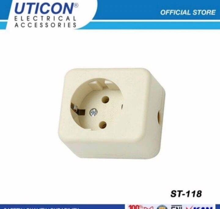 Stop kontak uticon 1 Lubang | Lazada Indonesia