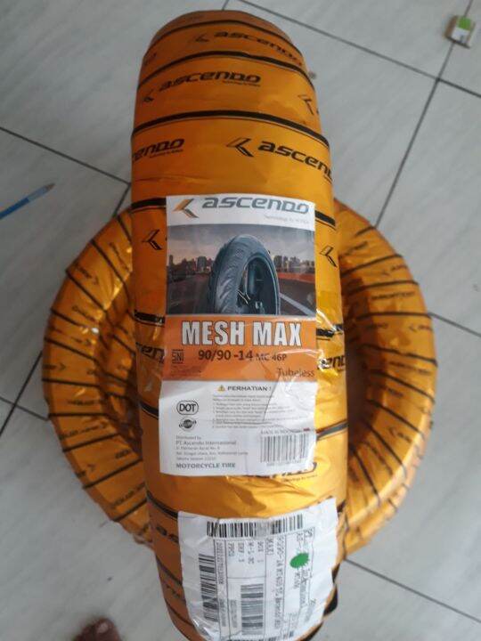 ban motor matic 90/90-14 TL ascendo MESH MAX untuk beat scoopy vario ...