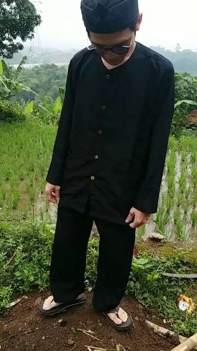 setelan baju komprang /pangsi khas adat tradisonal daerah sunda baduy ...