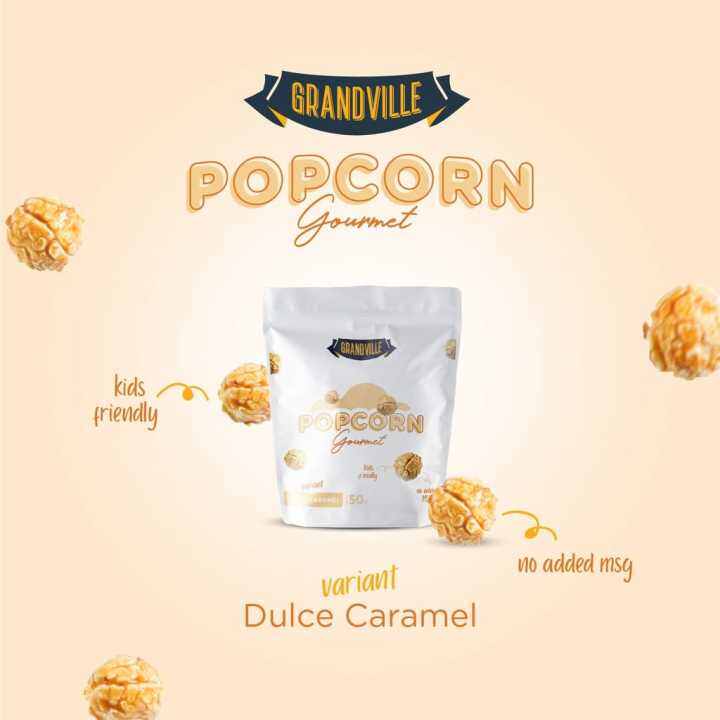 Grandville Popcorn Gourmet 50gr-Popcorn Premium-Popcorn anak-Rasa Dulce ...